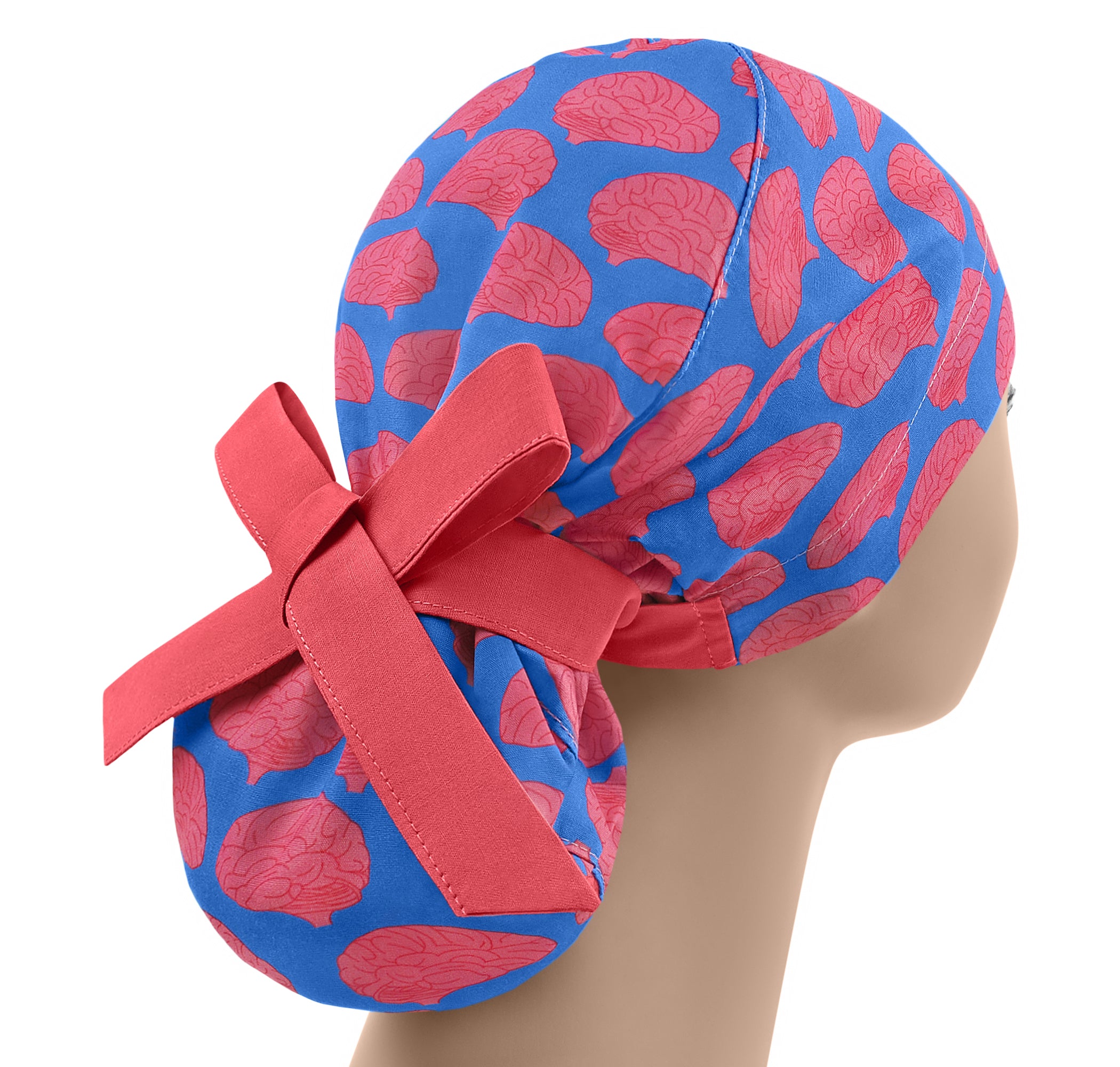 Brain scrub cap for women, ponytal scrub hat, surgical hat – SCRUB-CAPS